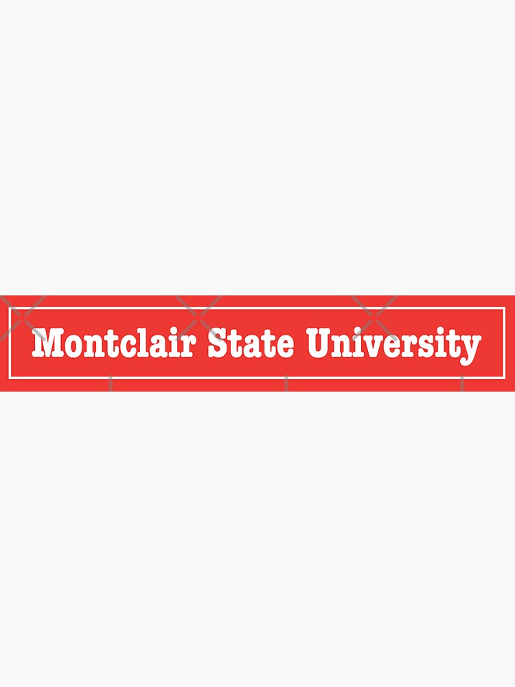 "Montclair State University " Sticker for Sale by O-Haas | Redbubble