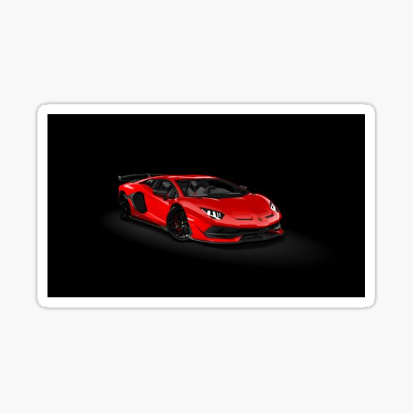 "Lamborghini Aventador SVJ" Sticker for Sale by emilio8 | Redbubble