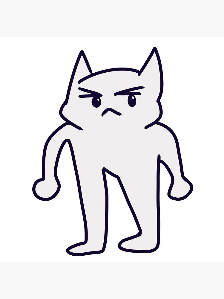 "Angry Cursed Cat" Poster by badguyhana | Redbubble
