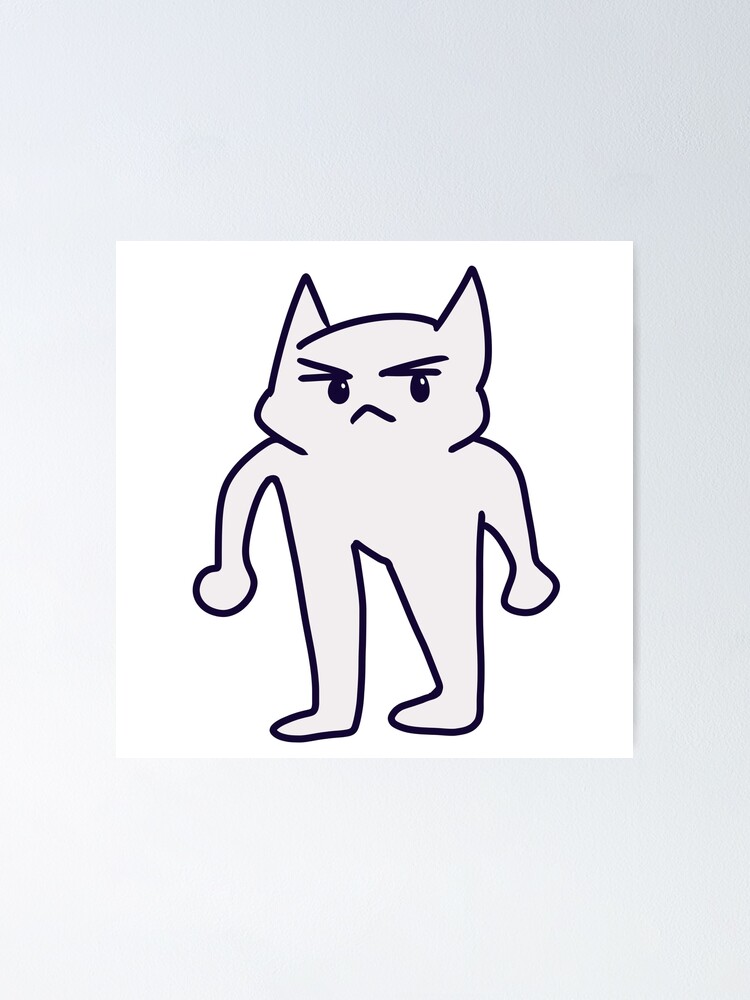 "Angry Cursed Cat" Poster by badguyhana | Redbubble
