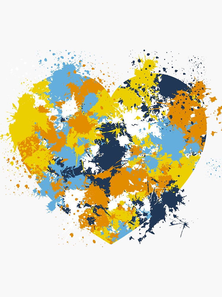 "Aroace Splatter Heart" Sticker for Sale by Aroaes | Redbubble