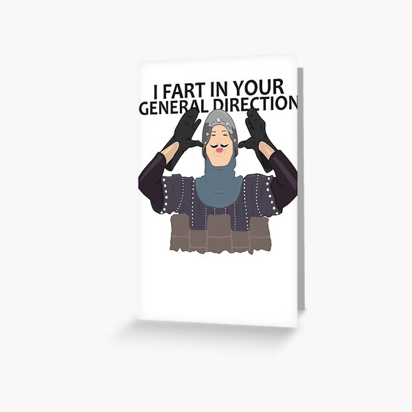 "Monty Python French Knight Fart" Greeting Card for Sale by ...