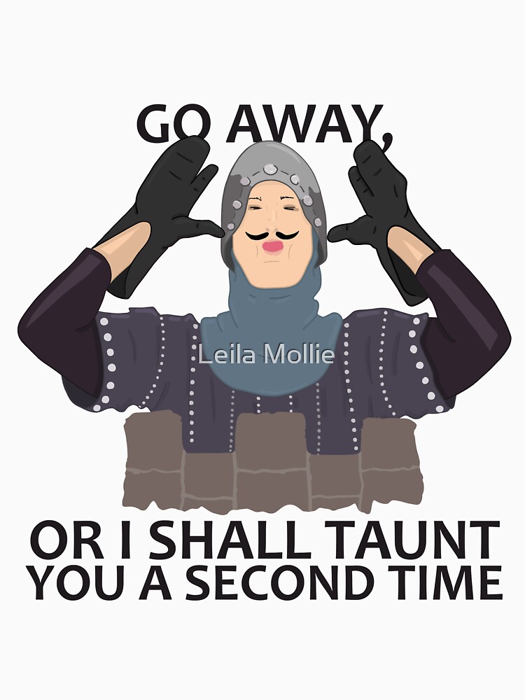 "Monty Python French Knight GO AWAY" T-shirt for Sale by FrootyPatooty ...