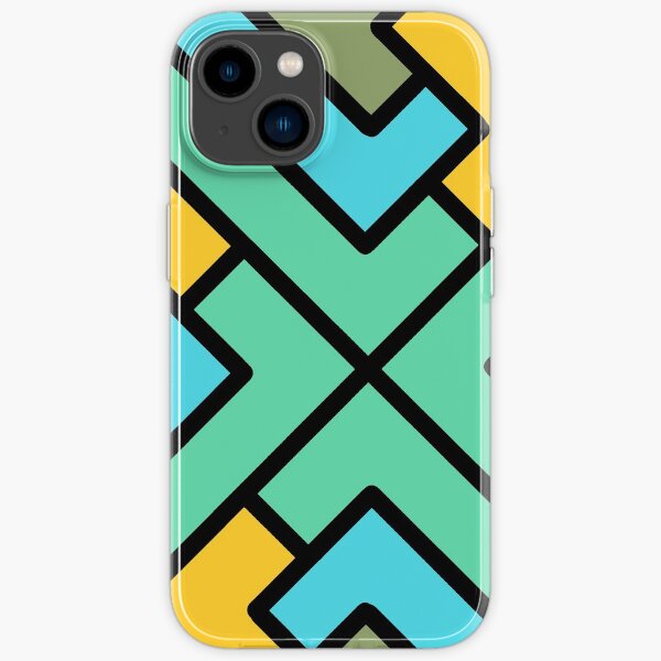 "Vibrant bold and blocky pattern design" iPhone Case for Sale by ...