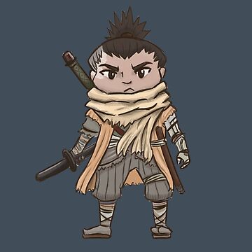 "Sekiro: Shadows Die Twice - Chibi Wolf" Sticker for Sale by ...