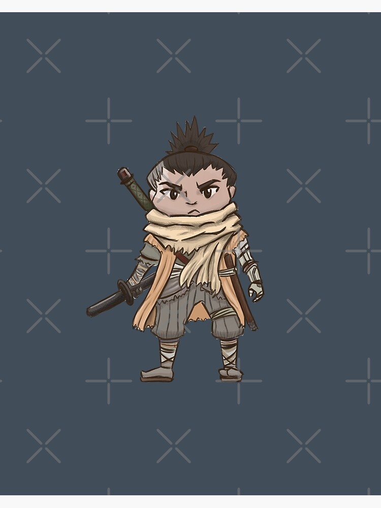 "Sekiro: Shadows Die Twice - Chibi Wolf" Art Board Print for Sale by ...