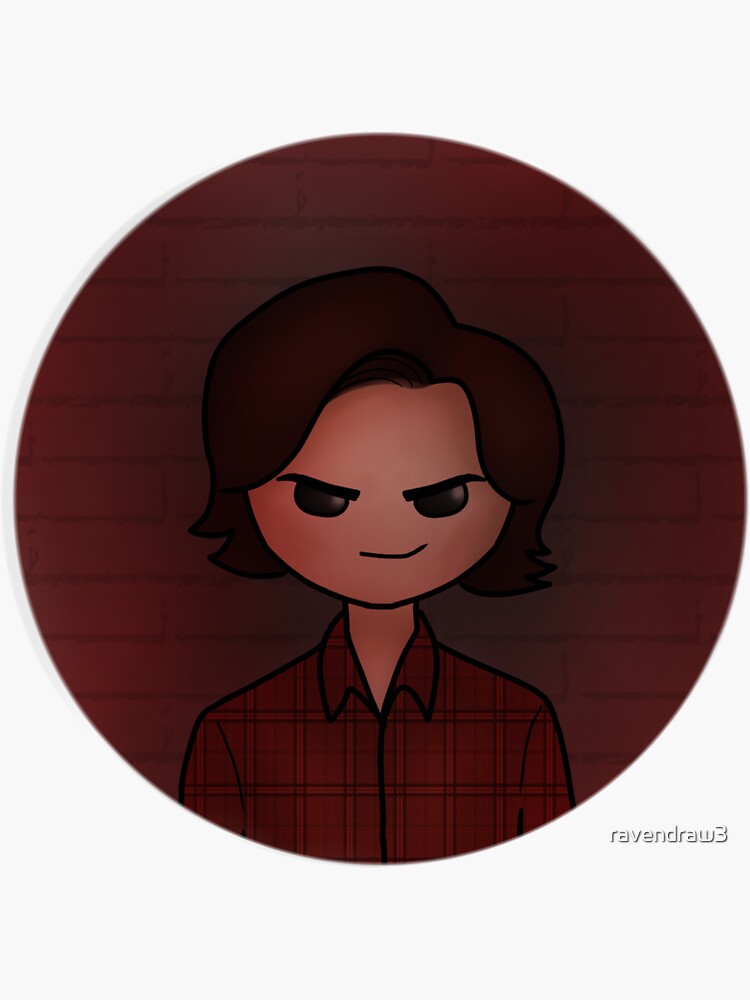 "Demon Sam" Sticker for Sale by ravendraw3 | Redbubble