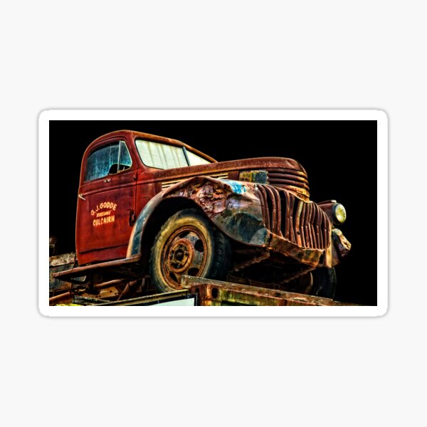 "Rusty old Truck" Sticker by Rainphotography | Redbubble