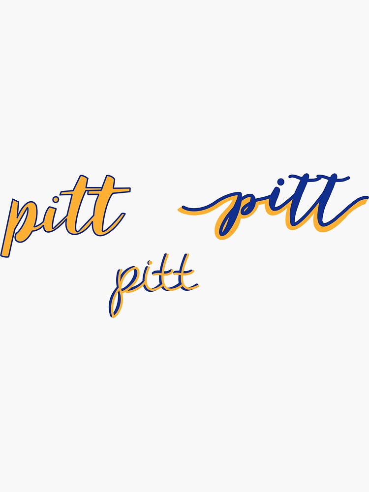 "pitt sticker pack in ~script~" Sticker by kurtzapno | Redbubble