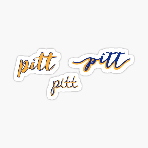 "pitt sticker pack in ~script~" Sticker by kurtzapno | Redbubble