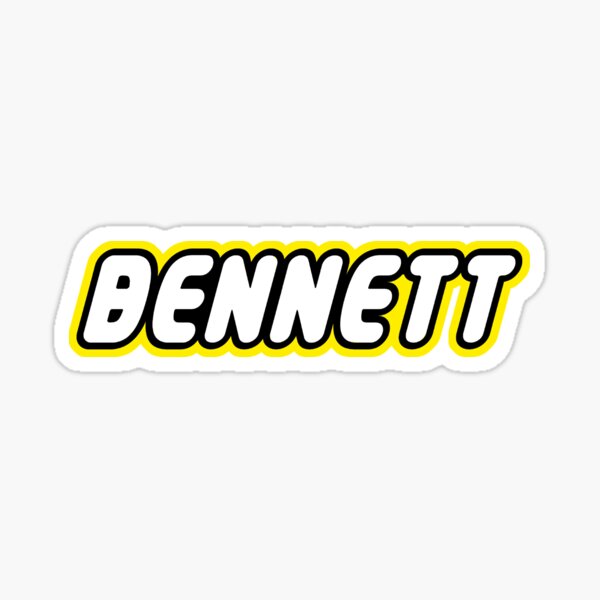 "Bennett Trending Bricks personalize" Sticker for Sale by Urosek ...