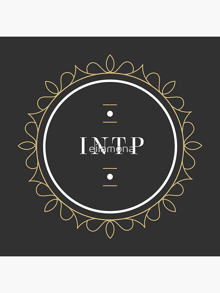 "INTP Ornamental Insignia (dark)" Poster by eilamona | Redbubble