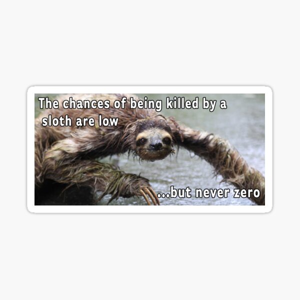 "but never zero" Sticker by reevveerr | Redbubble