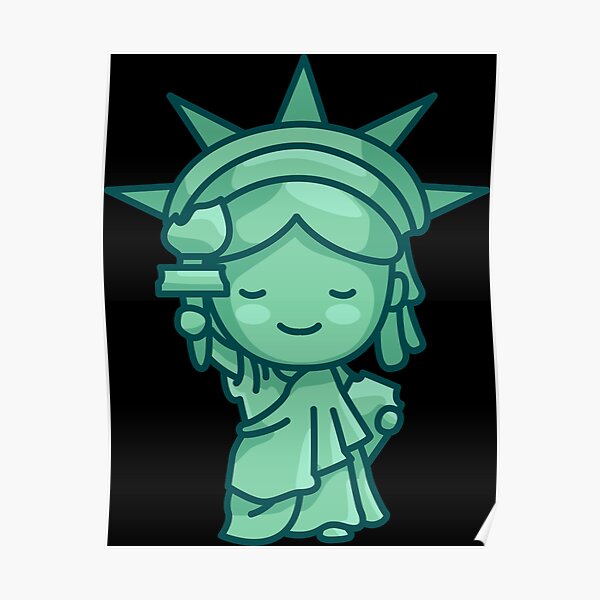 "Statue of Liberty comic." Poster for Sale by emphatic | Redbubble
