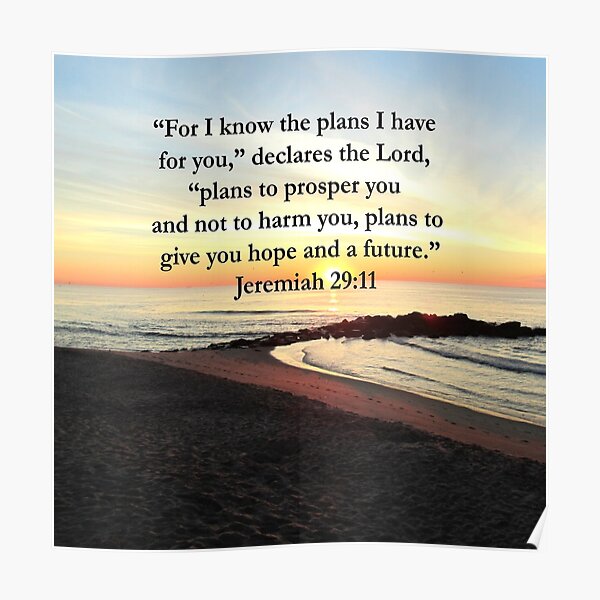 Jeremiah 29 11 Posters | Redbubble