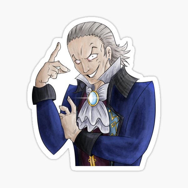 "Manfred von Karma - Phoenix Wright: Ace Attorney" Sticker for Sale by ...