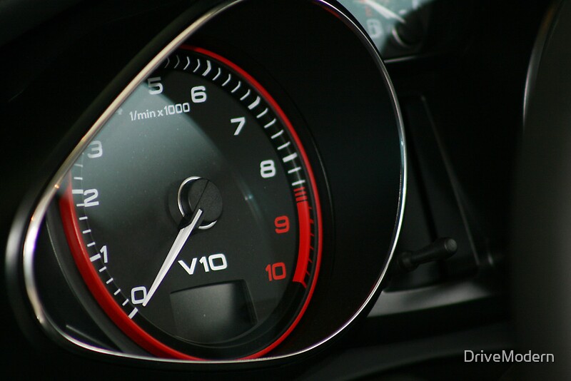 "V10 Audi R8 Cluster Left Side" by Daniel Oyvetsky | Redbubble