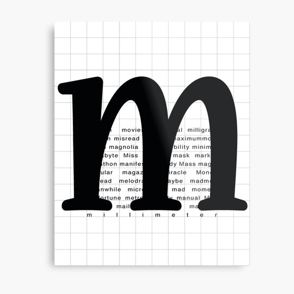 Lámina metálica «Lámina - Palabras con letra M - Palabras y letras ...