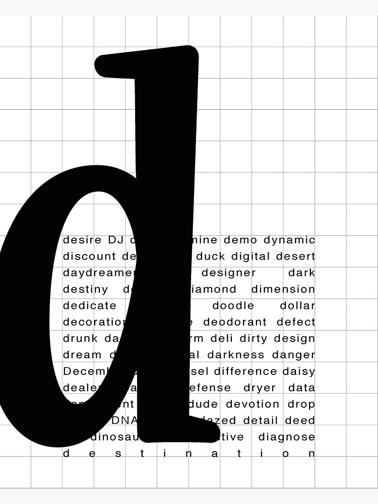 Pegatina «Lámina - Palabras con letra D - Palabras y letras ...