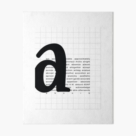 Lámina rígida «Lámina - Palabras con letra A - Letras y letra ...