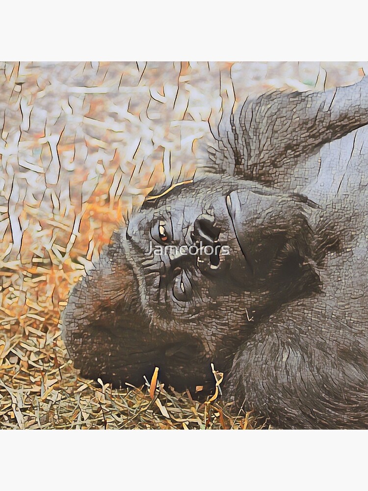 "SmartMix Animal Gorilla 3" Sticker for Sale by Jamcolors | Redbubble