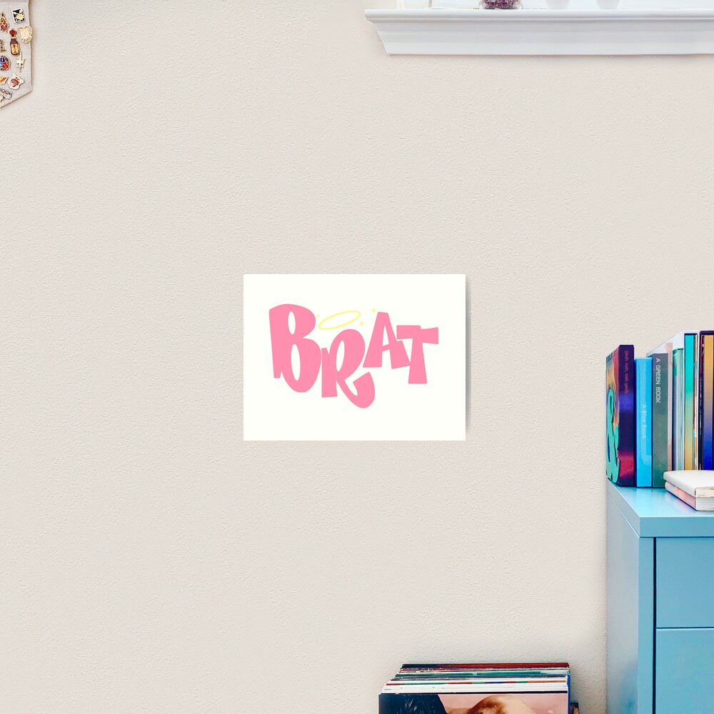 "Brat logo" Art Print by ShopBabyPinkco | Redbubble