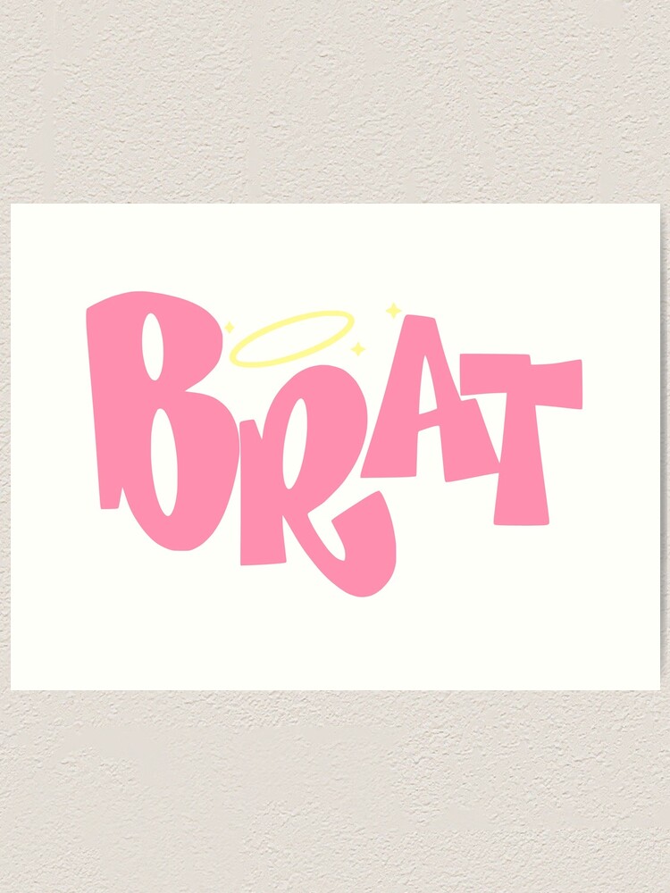 "Brat logo" Art Print for Sale by ShopBabyPinkco | Redbubble