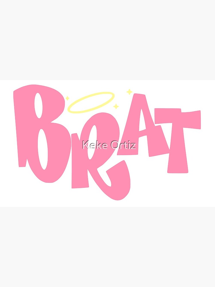 "Brat logo" Art Print for Sale by ShopBabyPinkco | Redbubble