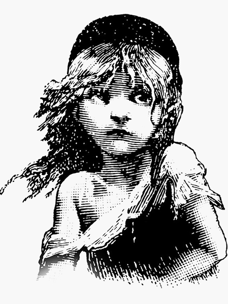 "Les Mis" Sticker for Sale by VMaund | Redbubble