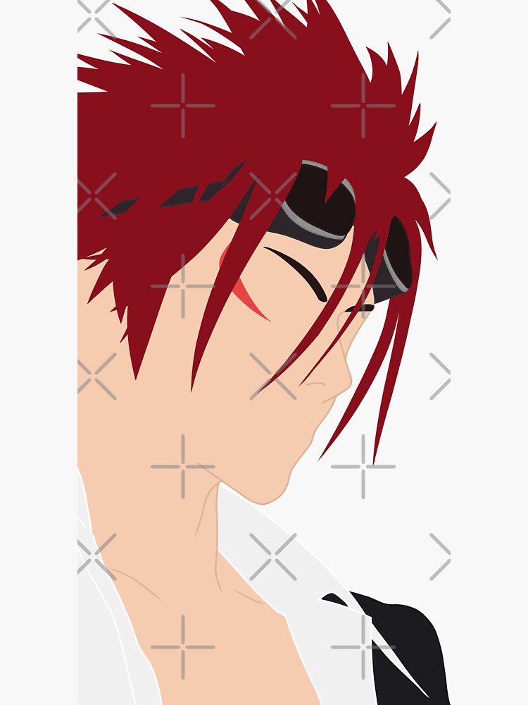 "Reno Sinclair Profile ::Final Fantasy VII::" Sticker for Sale by Vixxen92 | Redbubble