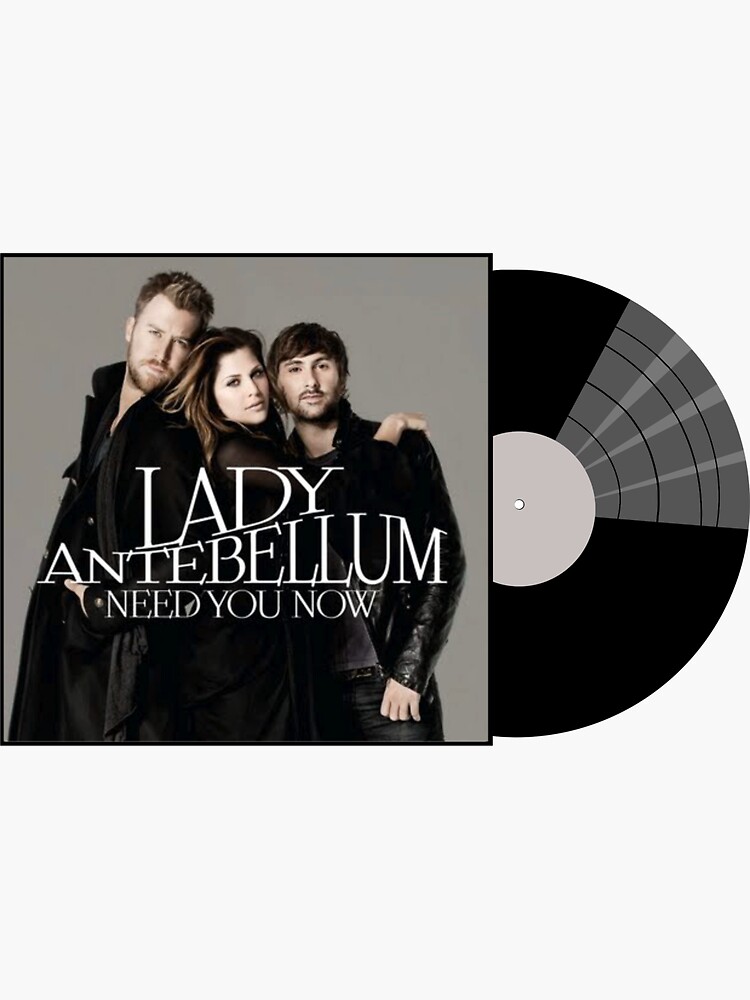"Lady Antebellum Need You Know Vynil" Sticker for Sale by ...