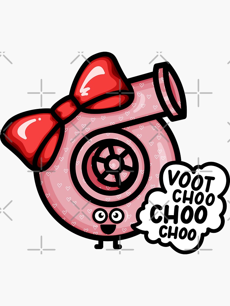 "What Does The Cutest (Heart) Turbo say - Red Bow" Sticker by ...