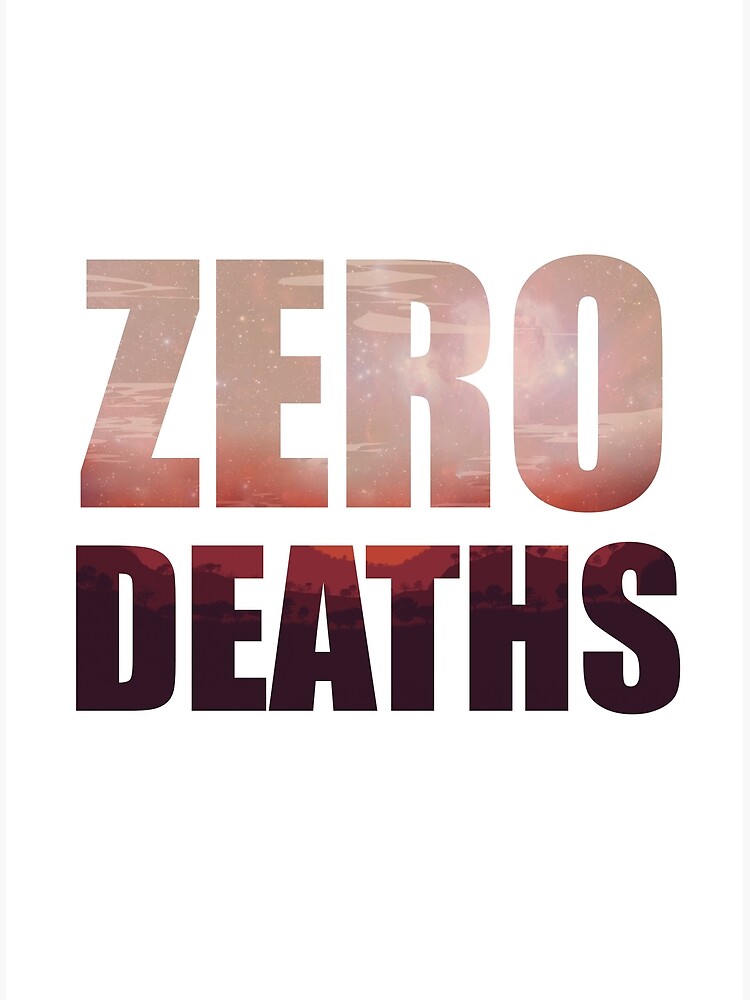 "ZERO DEATHS Gamer Logo" Art Print by velicour | Redbubble