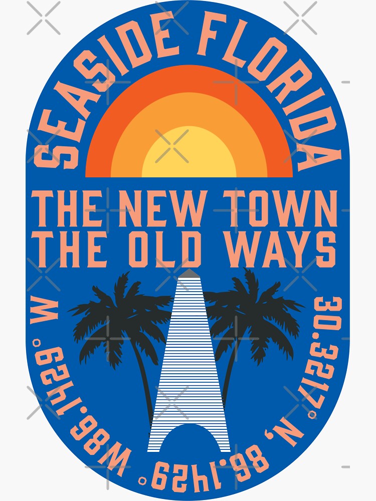 "SEASIDE FLORIDA 30A MOTTO STICKER" Sticker for Sale by chloechristianm ...
