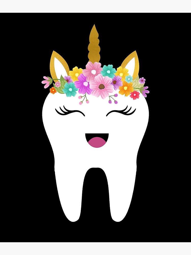 "Unicorn Tooth Dentist Tooth Fairy Gift" Greeting Card for Sale by ...