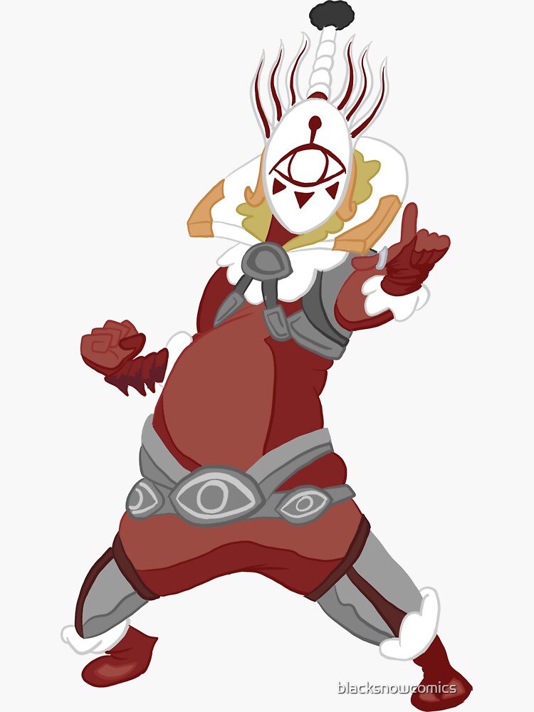 "Master Kohga" Sticker for Sale by blacksnowcomics | Redbubble