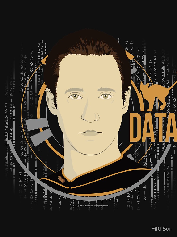 "Star Trek Next Generation Data Sketch Poster" Essential T-Shirt for ...