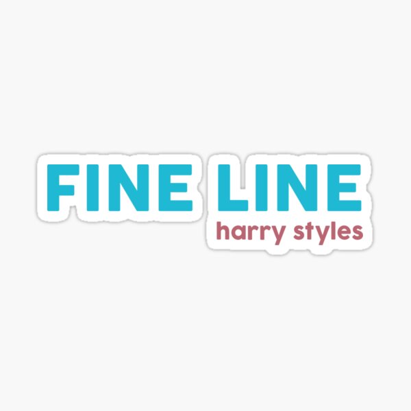 "FINE LINE" Sticker for Sale by Thea12 | Redbubble