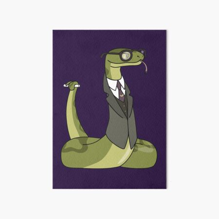 "Educated Snake" Art Board Print by HenrisKas | Redbubble