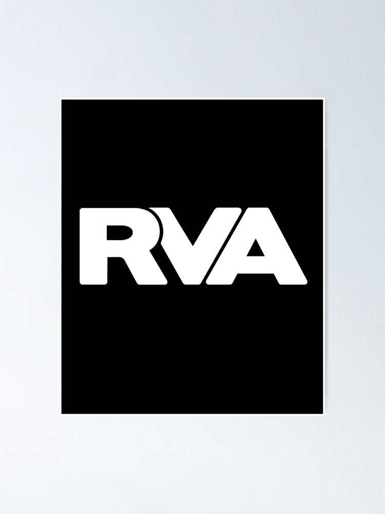 "RVA Logo In White" Poster by Elizadearg | Redbubble