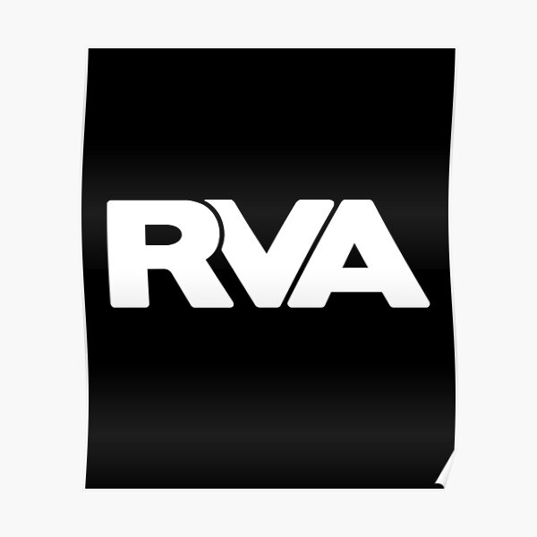 "RVA Logo In White" Poster by Elizadearg | Redbubble