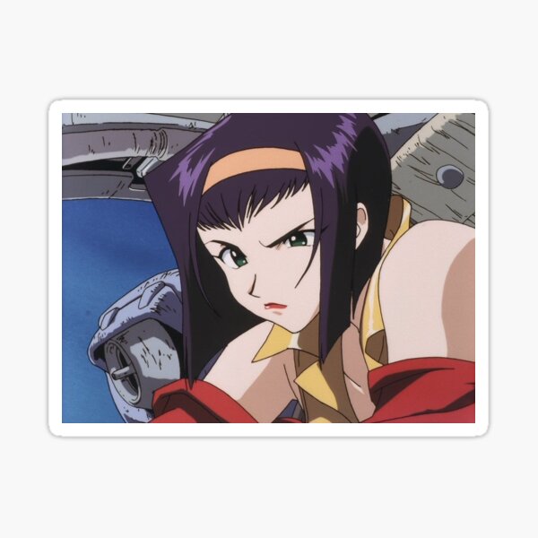"Faye Valentine cowboy bebop " Sticker for Sale by FullyHydrated ...