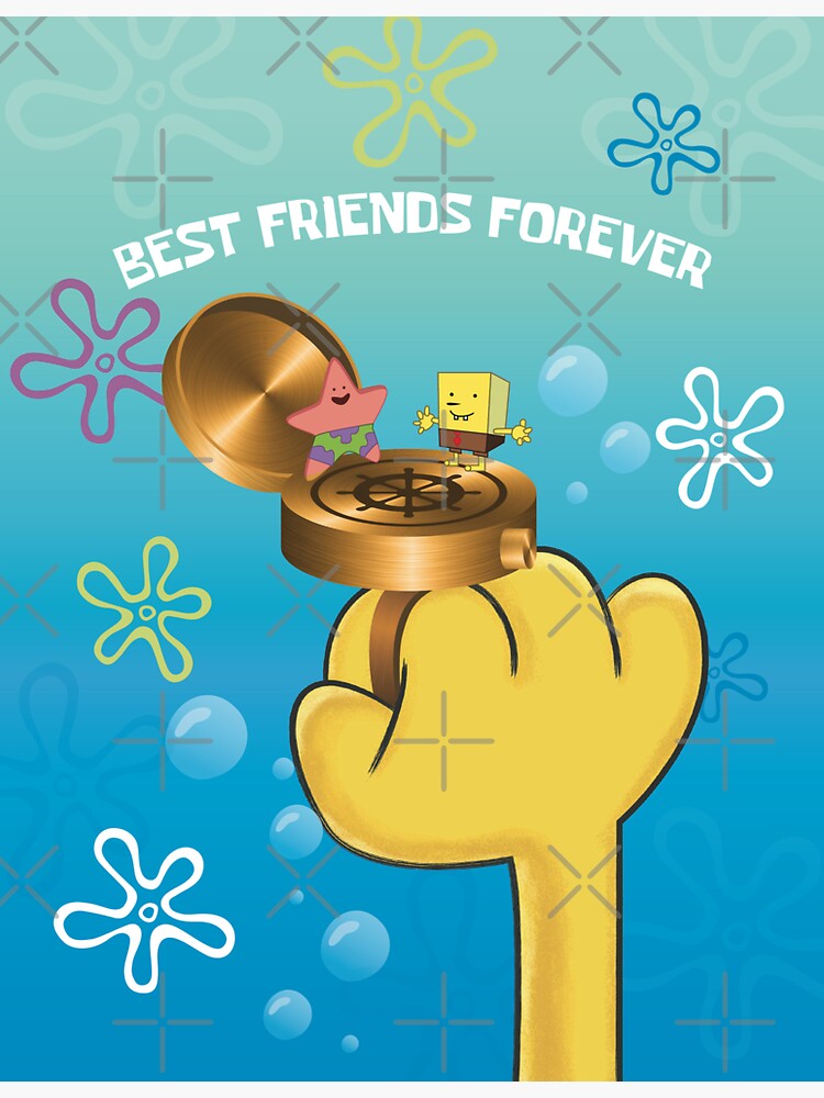 "Best Friends Forever... Ring! (Spongebob Squarepants)" Sticker for ...