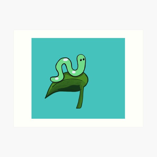 Spongebob Worm Art Prints | Redbubble