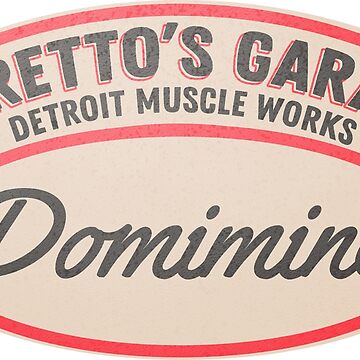 "Toretto's Garage Dom" Sticker for Sale by WinstonGambro | Redbubble