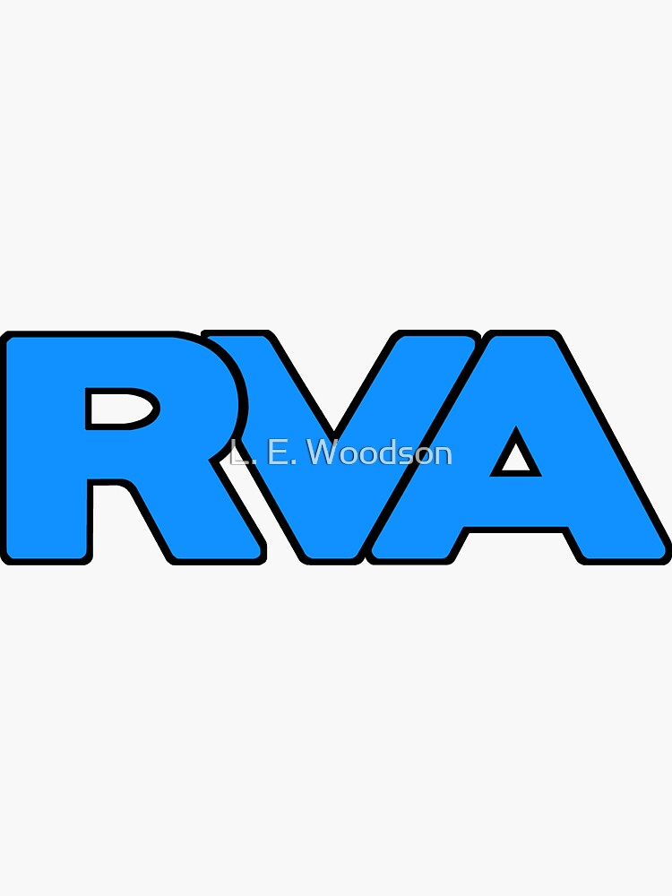 "RVA Logo In Blue" Sticker for Sale by Elizadearg | Redbubble