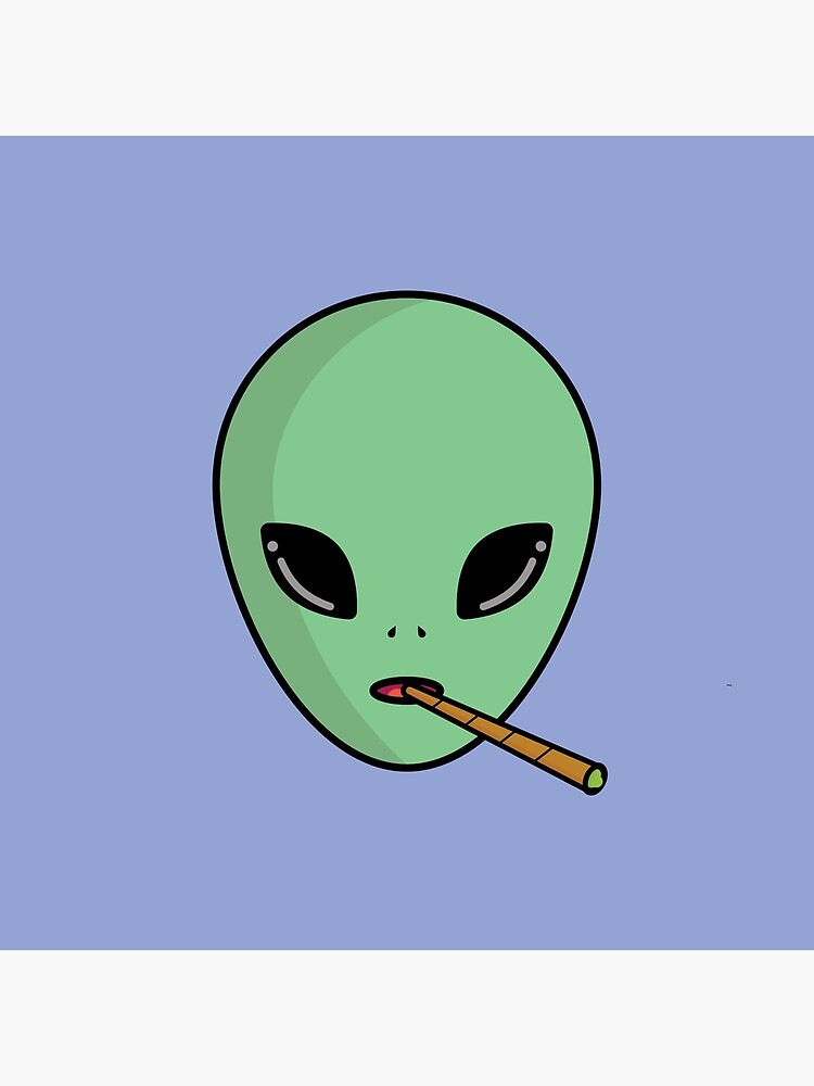 "Weed Alien 420 Trippy" Art Print for Sale by MimichuDesigns | Redbubble