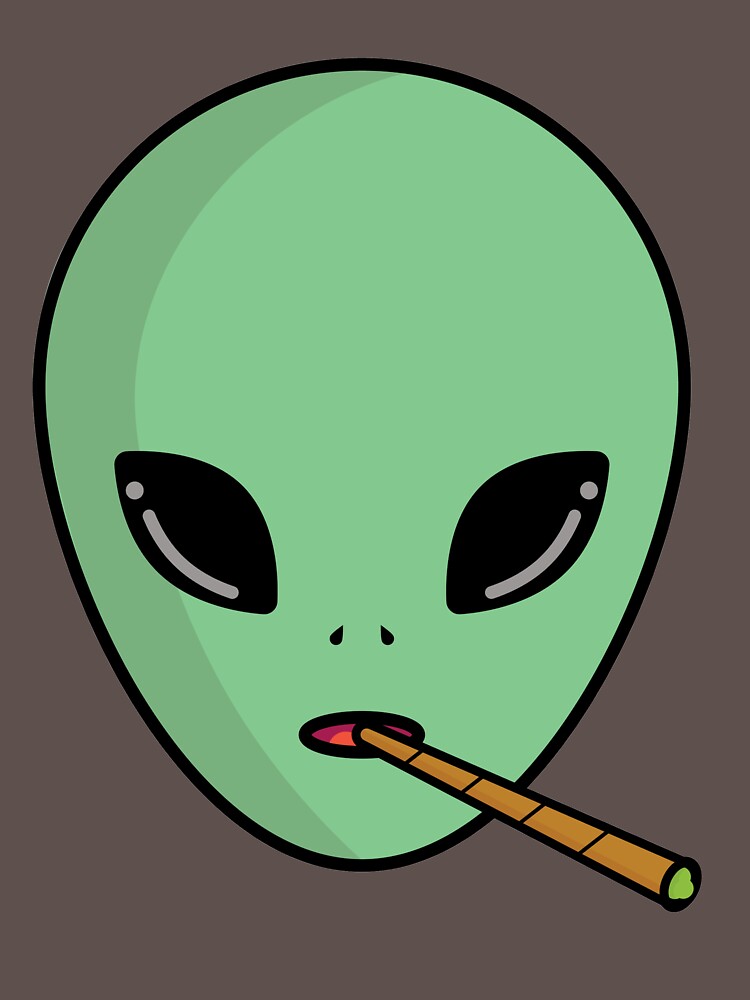 "Weed Alien 420 Trippy" T-shirt by MimichuDesigns | Redbubble