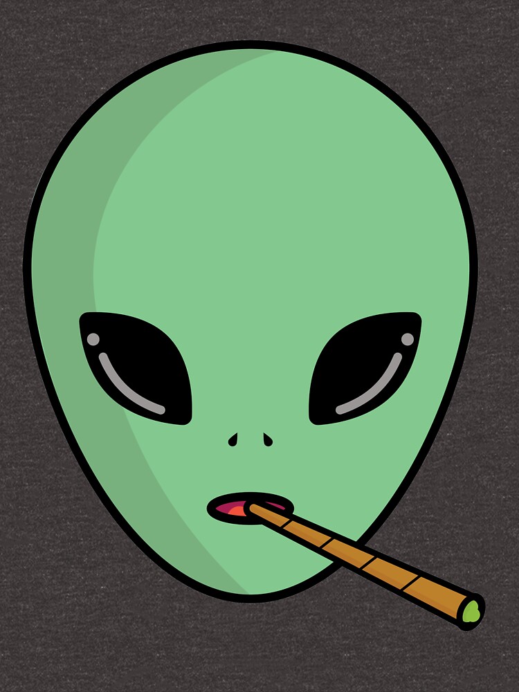 "Weed Alien 420 Trippy" Pullover Sweatshirt by MimichuDesigns | Redbubble