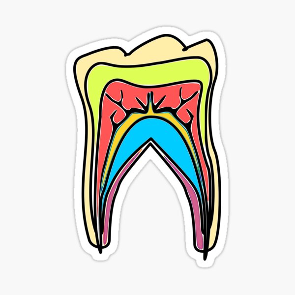 "Tooth alive" Sticker by Kittyshade | Redbubble